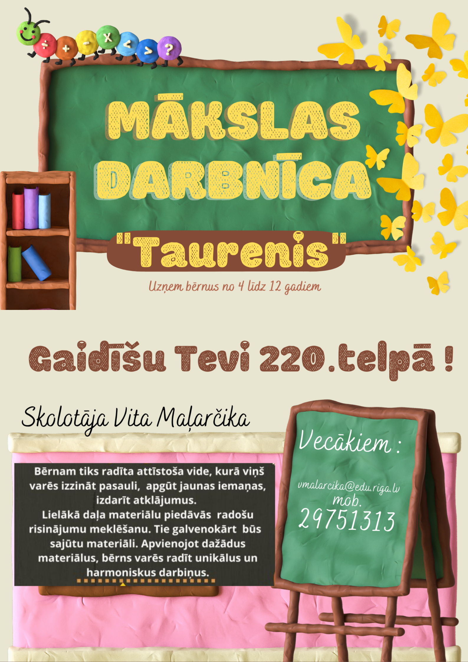 Mākslas darbnīca TAURENIS 2022 2023 – Bērnu un jauniešu centrs 'Rīgas ...